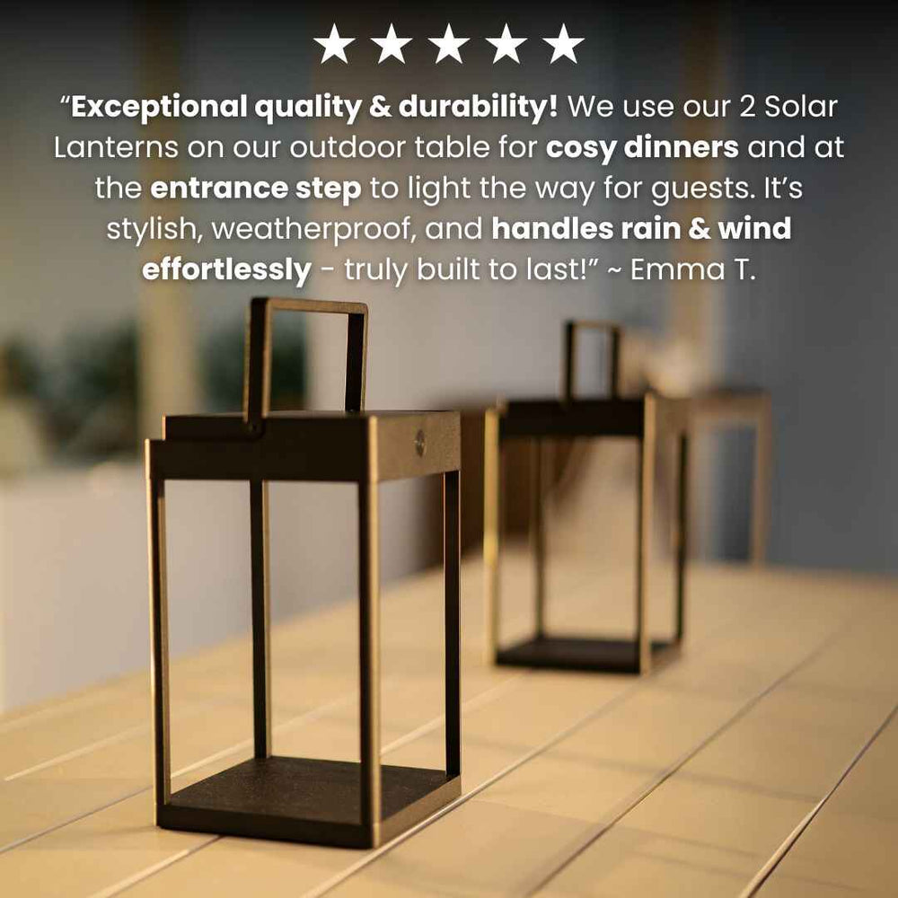 Outdoor Solar Lantern with Touch Control - Litehouse Lighting