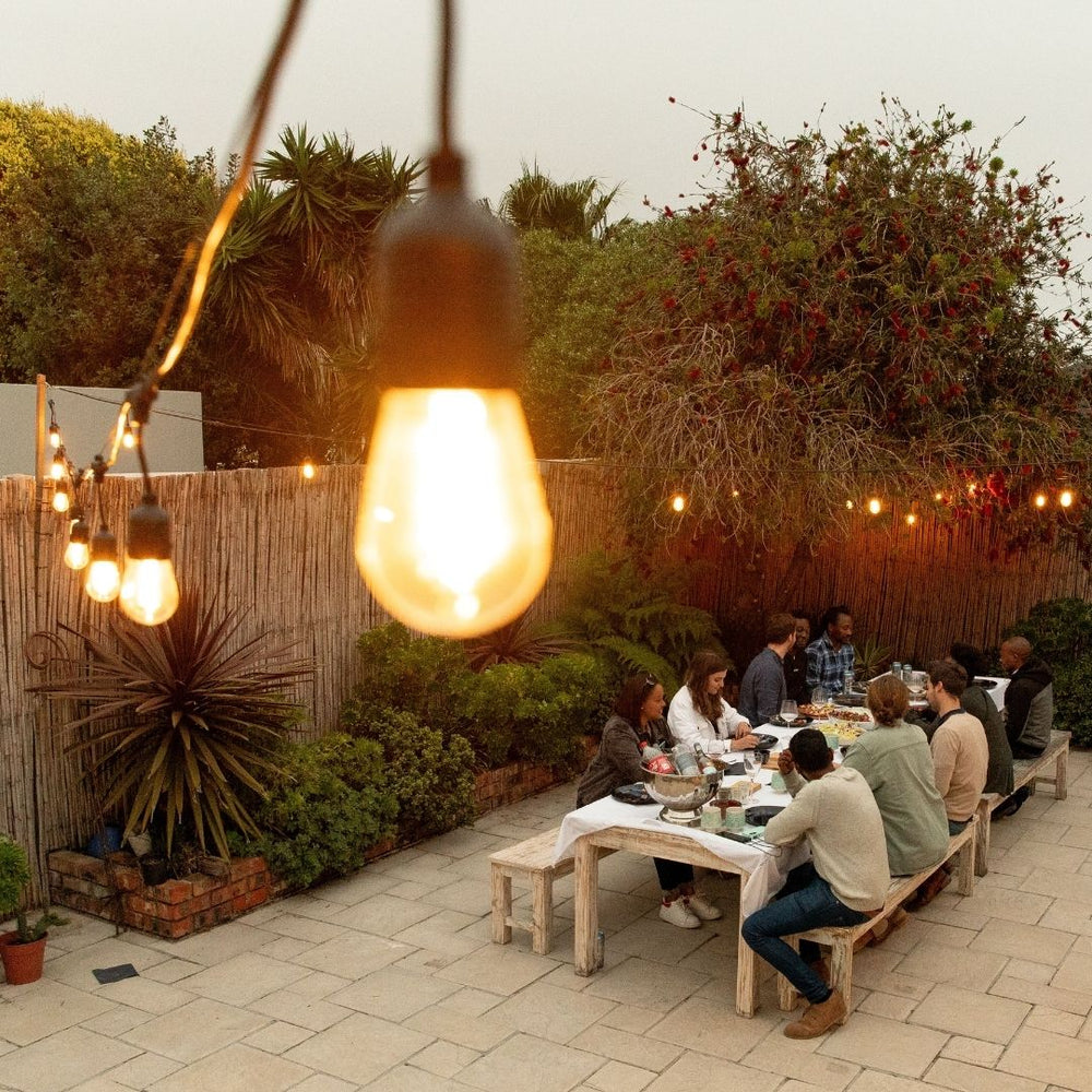 Litehouse Plug-In Festoon Outdoor Bulb String Lights - Traditional LED