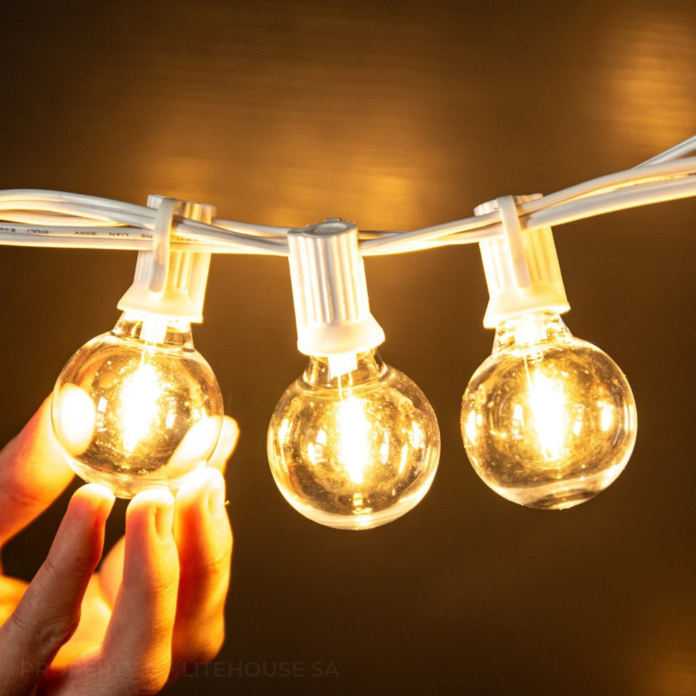 USB Mini Bulb String Lights | White Classic LED White - Litehouse