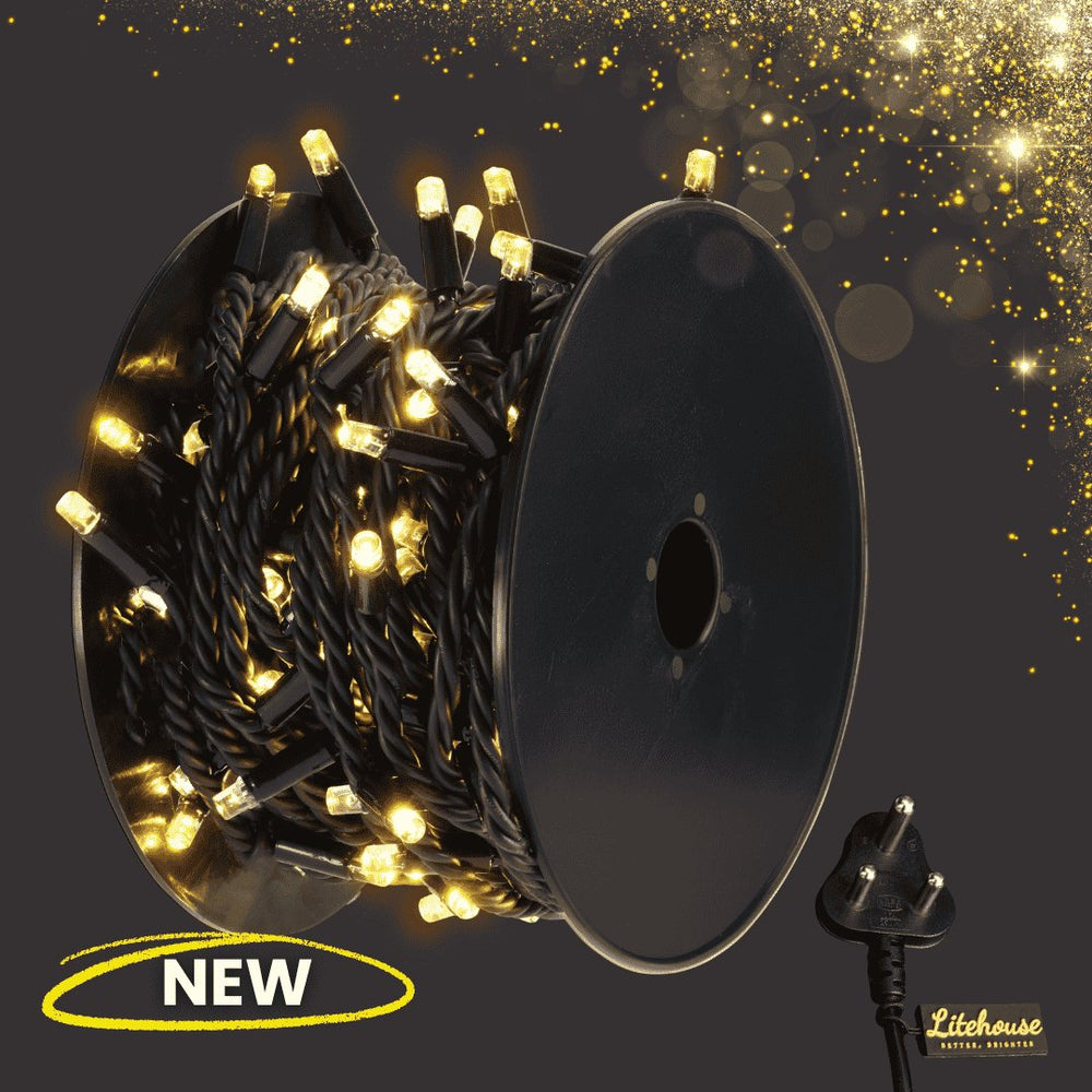 Litehouse Outdoor Christmas Fairy Lights - Heavy-Duty