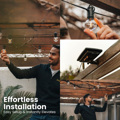 Solar Mini Outdoor Bulb String Lights - 2-Year | Litehouse