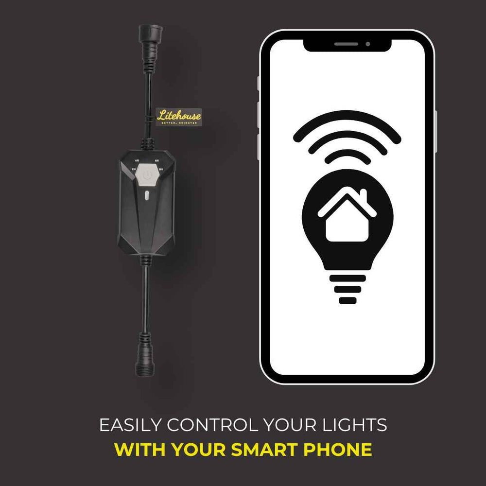 Litehouse Smart Control Dimmer With Remote for Plug-In Festoon Bulb ...